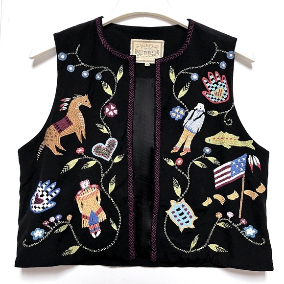Double D Ranch | Jackets & Coats | Double D Ranch Vintage Vest American ...